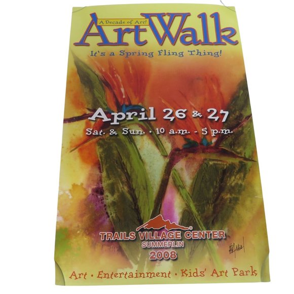 Unbranded | Accents | 208 Art Walk Poster The Trails Village Center ...